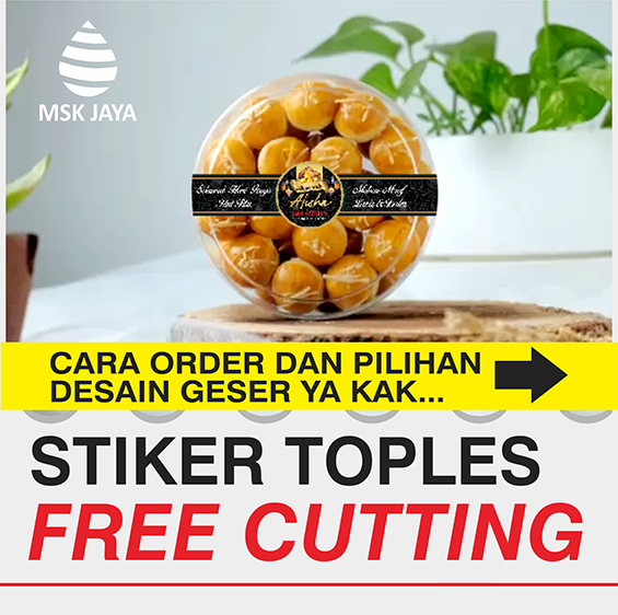 PROMO MURAH Stiker Toples Sticker Label Segel Kue Kering / Stiker Label ...