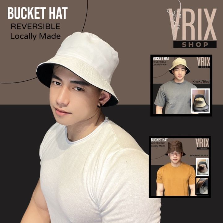 BUCKET HAT REVERSIBLE by VRIX SHOP | Lazada PH
