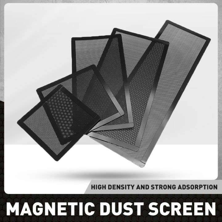 12 * 12CM / 14 * 14CM PC Frame Magnetic Cooling Dust Filter PVC Mesh ...