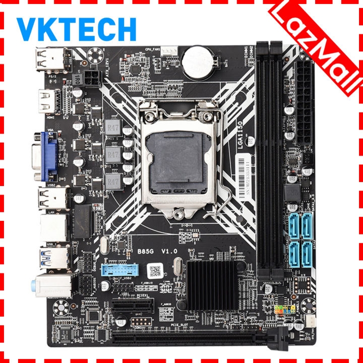 [Vktech] B85 PC Motherboard DDR3 Dual Channel Computer Motherboard HDMI ...