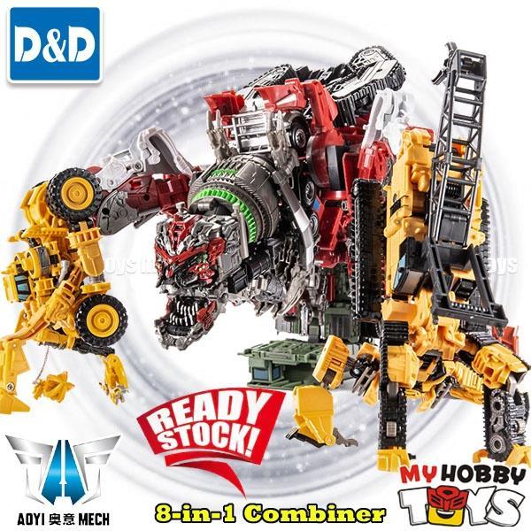 Aoyi D D Transformable Robot- 8-in1 ROTF Devastator Combiner H6001-8A ...