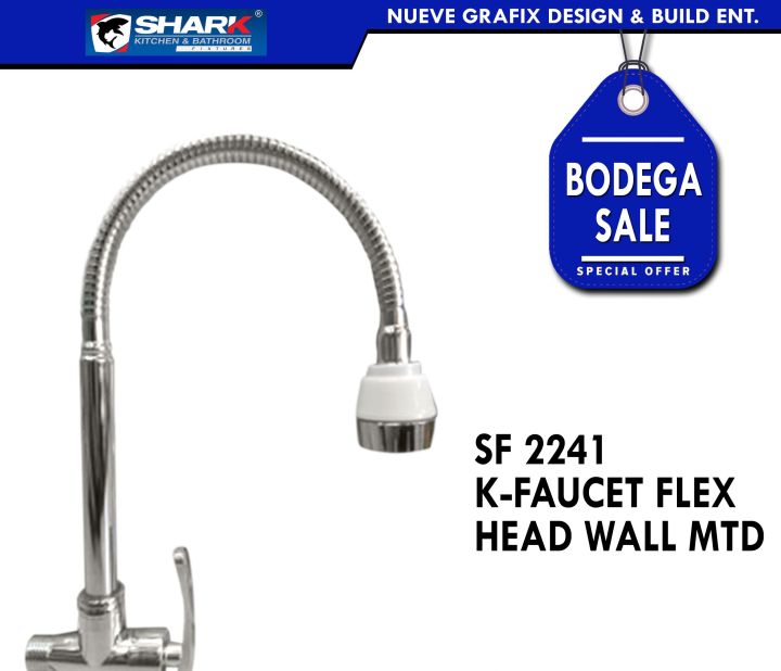 SHARK FAUCET K-FAUCET FLEX HEAD WALL MAOUNTED | Lazada PH