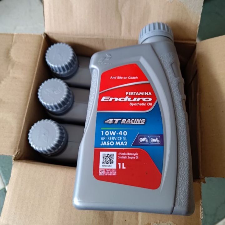 OLI ENDURO RACING OIL MESIN MOTOR PERTAMINA 1L 1 LITER PERDUS 1 DUS ISI ...