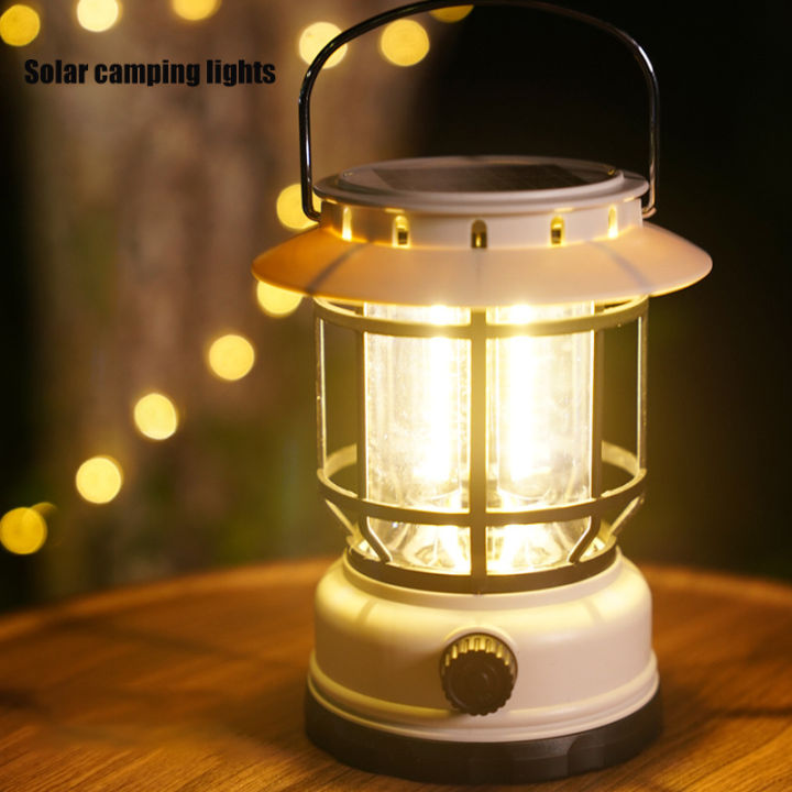 Solar Emergency Light Outdoor Waterproof Camping LED Portable Camping ...