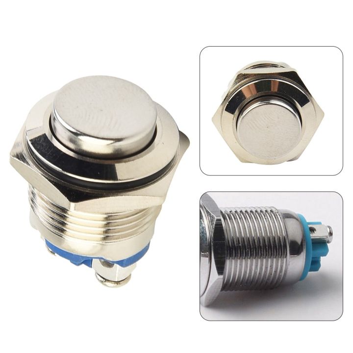 16mm Metal Waterproof Button Momentary Switch 3-6V/110-220V For Outdoor ...