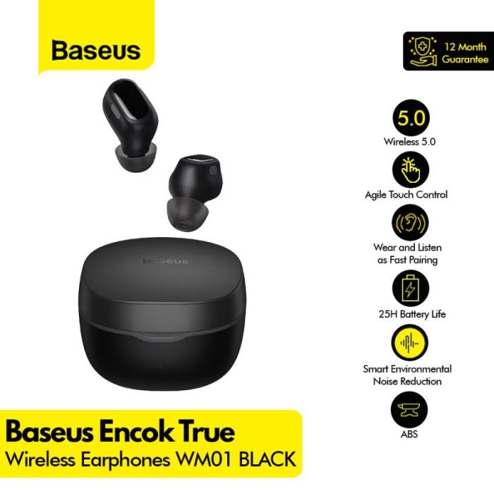 Baseus WM01 / Encok WM-01 TWS True Wireless Earbuds Bluetooth Earphone ...