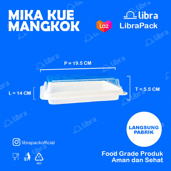 Mika Tray Kue Mangkok - 50 pcs tempat kemasan snack makanan Pancake ...