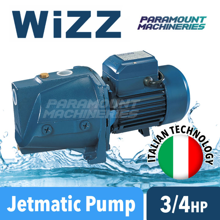Wizz 3/4HP Electric Water Pump Jet Booster Shallow Well Self-Priming ...