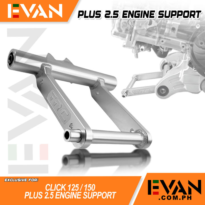 EVAN.COM TRC CNC ENGINE SUPPORT PLUS 2.5 for CLICK 125/150 MOTORCYCLE ...