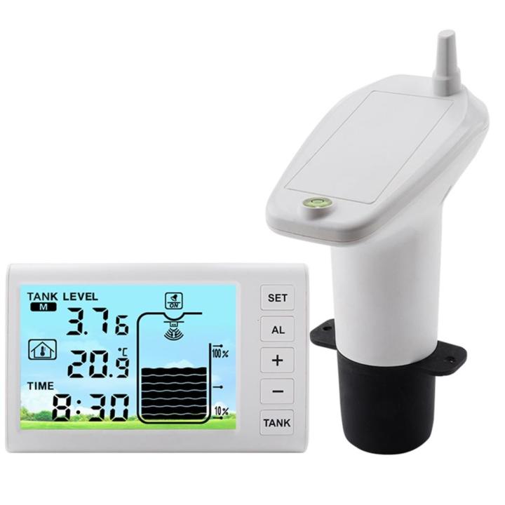 Water Detector Ultrasonic Water Depth Meter with Backlit Buzzer Digital ...