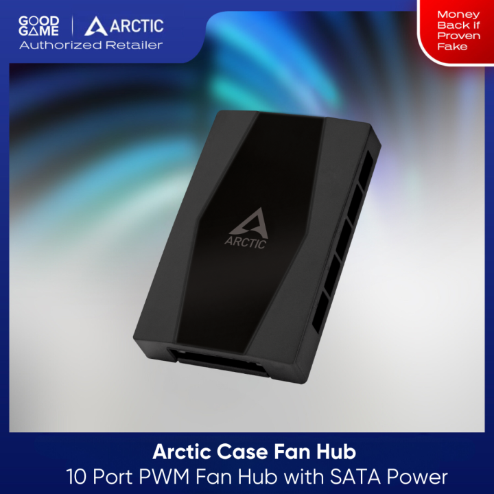 3 Pin Fan Hub ARCTIC PC Case Fan Hub - 10-Port PWM Hub For 3-Pin & 4 ...