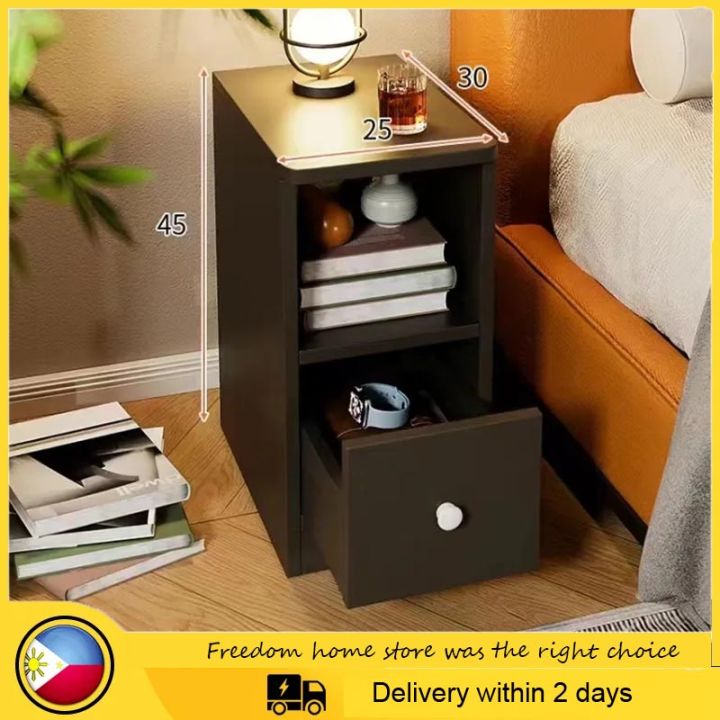 Small bedside table simple modern bedroom ultra-narrow bedside cabinet ...