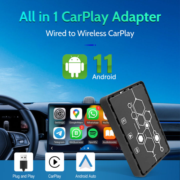 CPA7 Carplay AI Box Android System Smart Mini AI Box Wifi Network ...