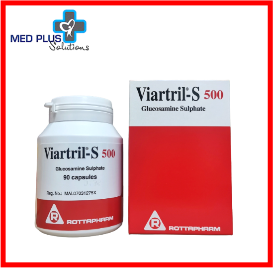 Viartril-S 500 Glucosamine Sulphate 90's Capsules (EXP:5/2025) | Lazada