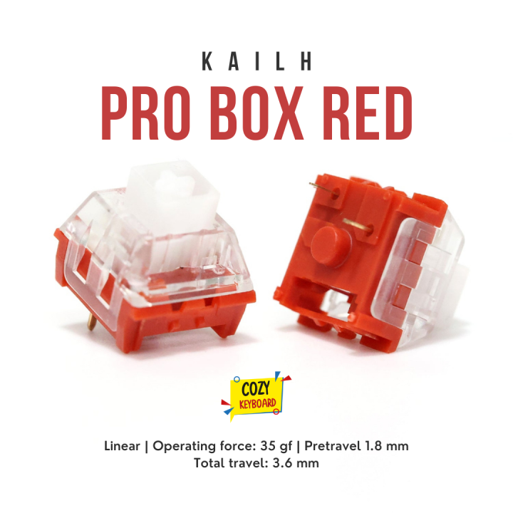 [cozy.keyboard] Kailh Pro Box Red – Linear 35g เบาที่สุดดดดด กันน้ำและกันฝุ่นอีก | Lazada.co.th