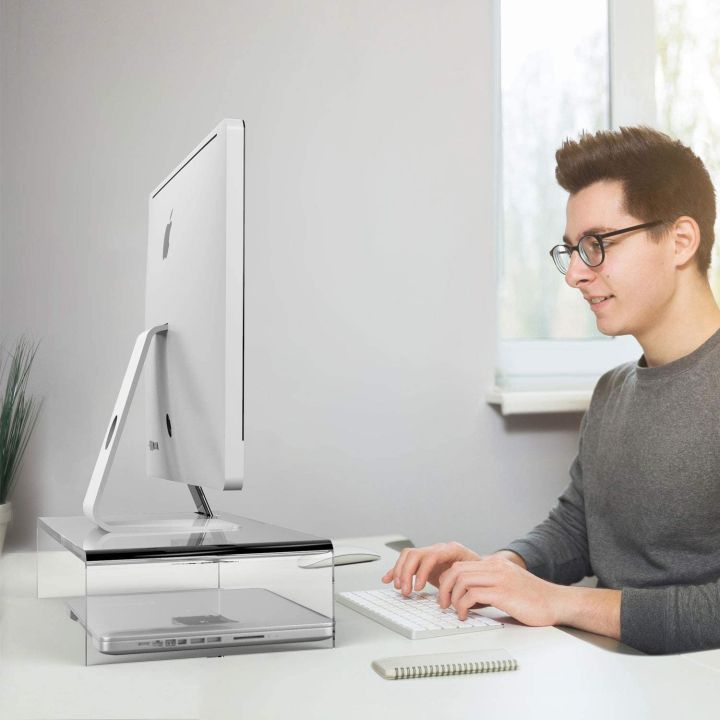 Acrylic LAPTOP Riser 14"x8"x3.5"h | Lazada PH