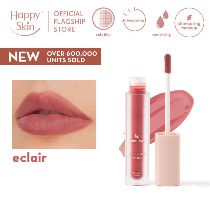 Happy Skin Lip Mallow Plush Matte Lip Tint in Eclair | Lazada PH