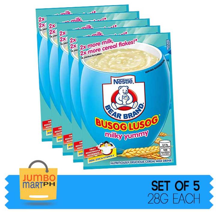 BEAR BRAND BUSOG LUSOG MILKY YUMMY CEREAL 28G / SET OF 5 | Lazada PH