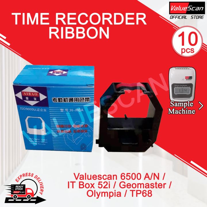 Time Recorder Ribbon ~Valuescan 6500 A/N / IT Box 52i / Geomaster ...