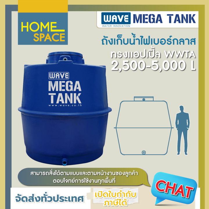 ราคาพิเศษ! ถังเก็บน้ำบนดิน ขนาดใหญ่ ไฟเบอร์กลาส ทรงแอปเปิ้ล รุ่น WWTA ...