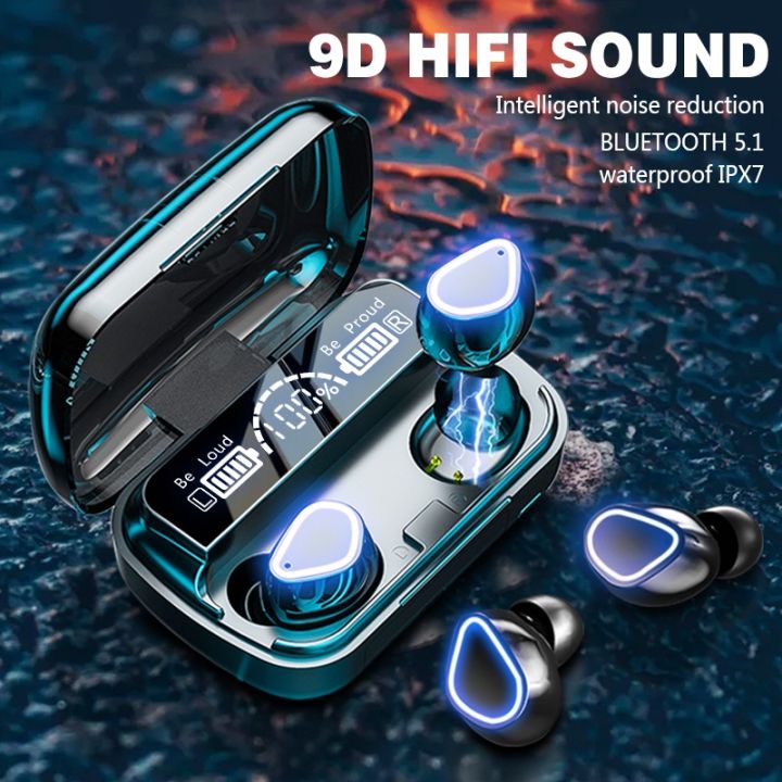 M10 Bluetooth Earphone Wireless Earbuds TWS HIFI Stereo Headphones ...