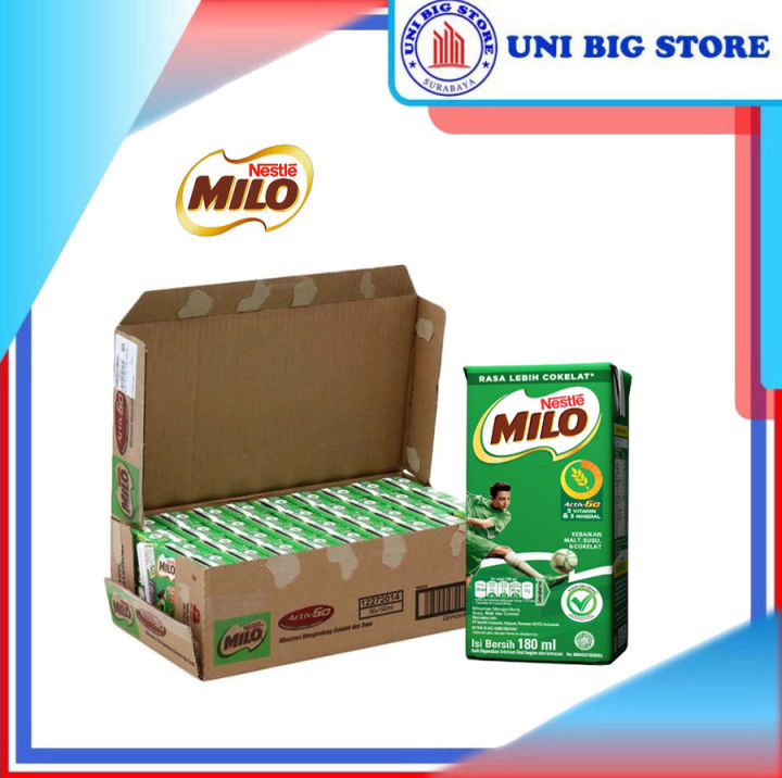 Nestle MILO Susu UHT Activ Go 180 ml x 36 pcs DUS Chocolate Milk | Lazada Indonesia