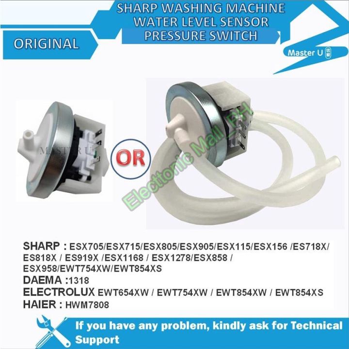 ORIGINAL SHARP WASHING MACHINE WATER LEVEL SENSOR WATER LEVEL PRESSURE ...
