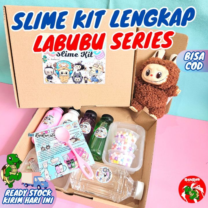 Paket slime kit Labubu Lengkap/ Slime Labubu/ Slime kit labubu lengkap ...
