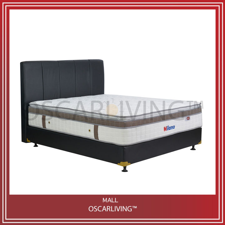Eversoft Kasur Springbed Milano Latex Spring Putih HB Vadia Premium ...