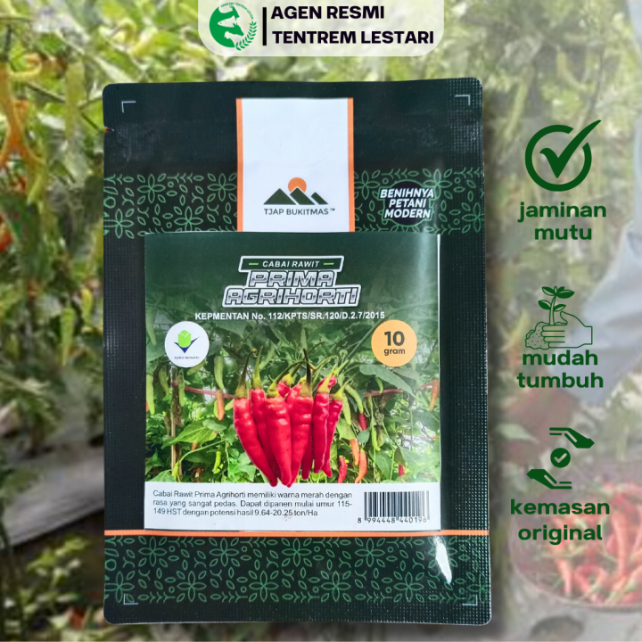 Benih Cabe Rawit Setan 10 gr PRIMA AGRIHORTI Asli Cap Bukitmas Super ...