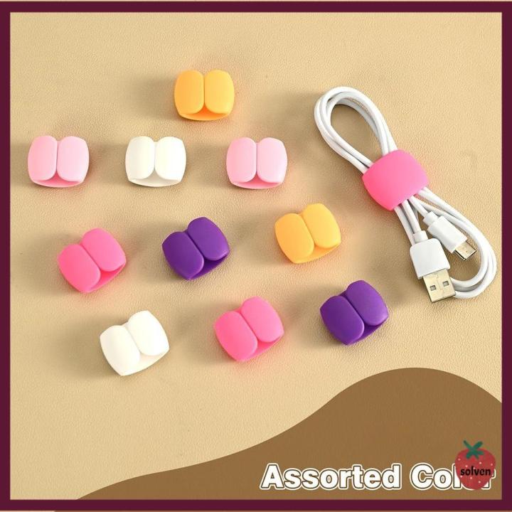 SOLVEN Multifunction Cable Winder Clips Winder Headset Cord Protector ...
