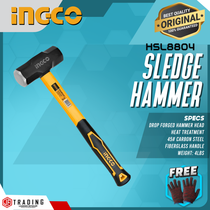 INGCO Sledge Hammer 4LBS HSLH8804 High Quality With FREEBIES ♦JF ...