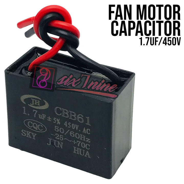 Fan Motor Run Capacitor 1.7uF/450V CBB61 50/60Hz Heavy Duty | Lazada PH