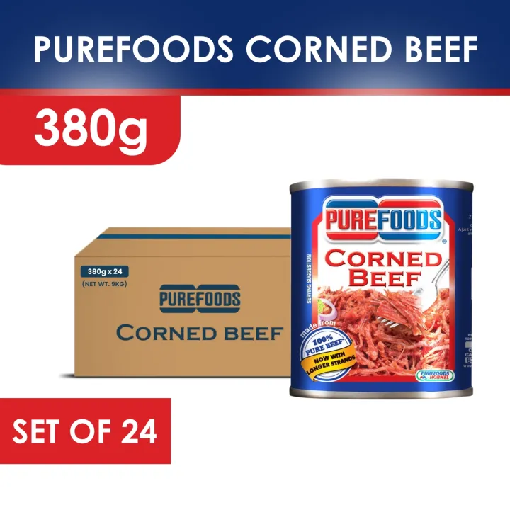 Purefoods Corned Beef (380g) Box of 24's | Lazada PH