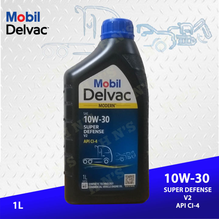 Mobil Delvac Modern Super Defense 10W-30 Diesel Engine Oil 1L ( 1 Liter ...