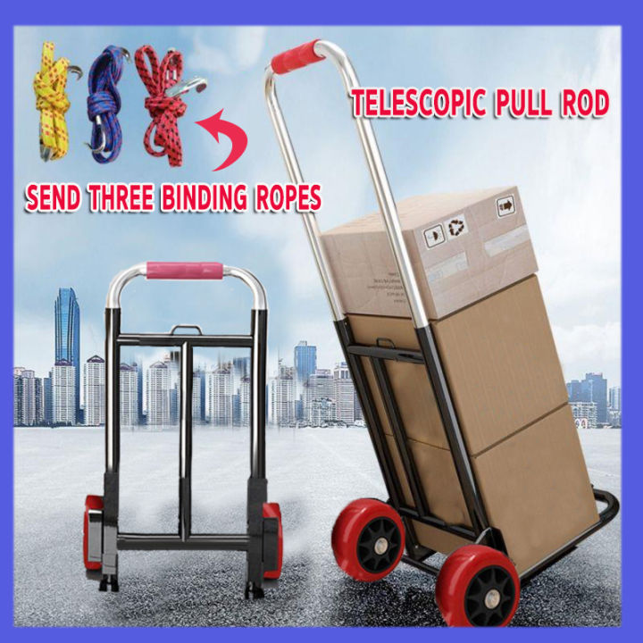 【New upgrades】Trolley push cart Free your hands and reduce back pain ...