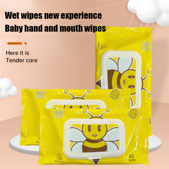 Little Bee Hand Mouth Wet Tissue Little Yellow Duck Wet Tissue Portable ...