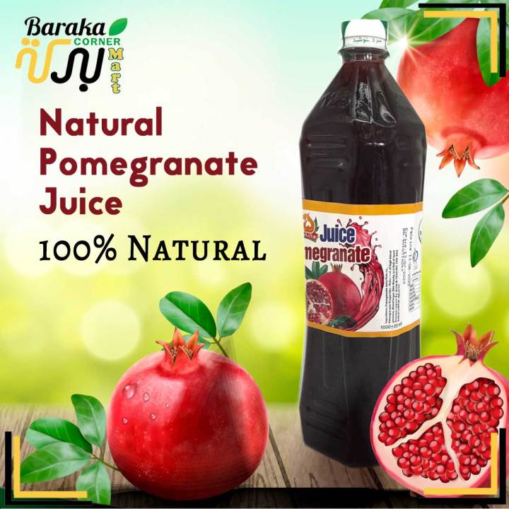 100% Natural Pomegranate Juice | Halal | Tanpa Gula 1000ml | Lazada