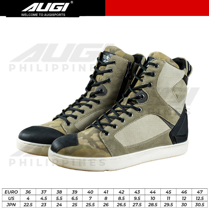 AUGI Urban Boots AU-10 Black Grey | Lazada PH