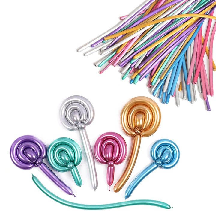 LekaPeka - BALON TWIST CHROME - Ballon Panjang Metalik Cacing Pentil ...