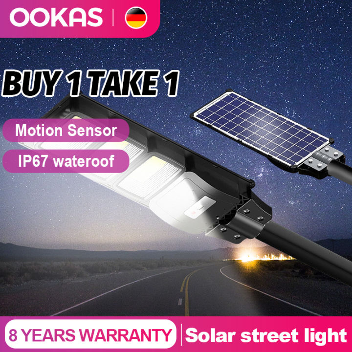 OOKAS 8 Year Warranty solar light outdoor waterproof original solar lights with solar panel Buy ...
