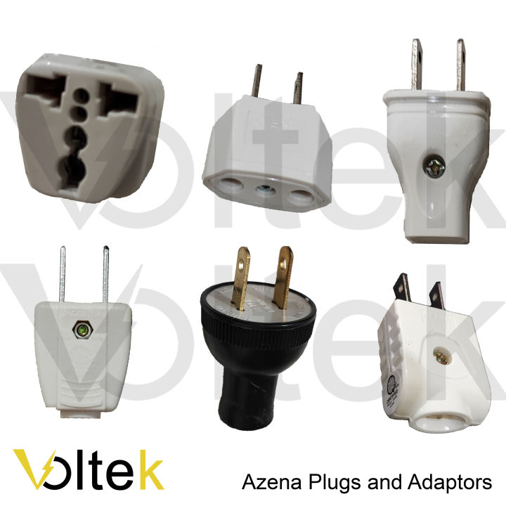 Azena plug & adaptor(regular, muticolored, universal adaptor, round to ...