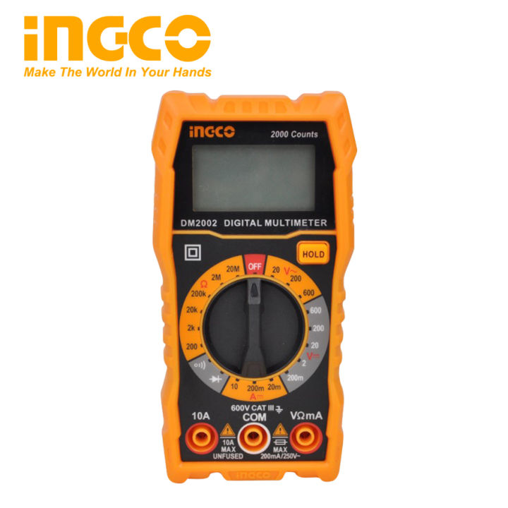 INGCO Digital Multimeter Tester Multi Tester for Electrical Tools CAT ...