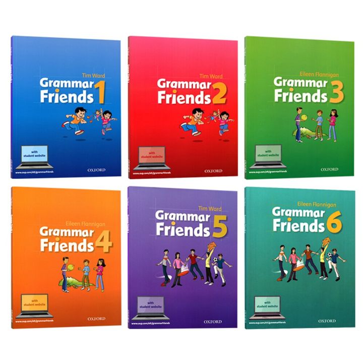 6 Books Grade 1-6 Oxford Grammar Friends In English For Kids Learn ...