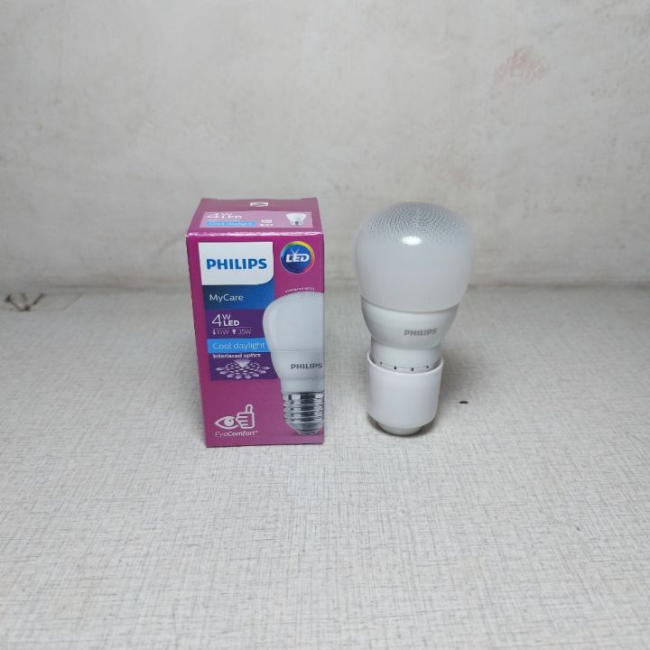 Lampu Philips LED 4 Watt Kecil Cahaya Putih | Lazada Indonesia