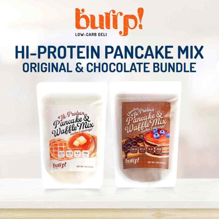 Burrp High Protein Pancake Mix 300g 600g Original Chocolate Sugar Free ...