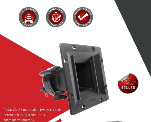 AX65 \ AX65S Audax 65 Tweeter Speaker Original Indonesia Swiftlet use ...