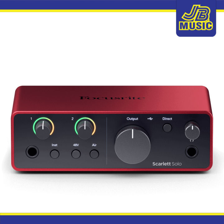 Focusrite - Scarlett Solo 4th Gen USB 1 Mic In Audio Interface ...