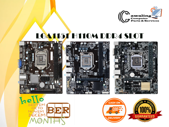 LGA 1151 H110M INTEL DESKTOP MOTHERBOARD FOR 6TH & 7TH GENERATION ...