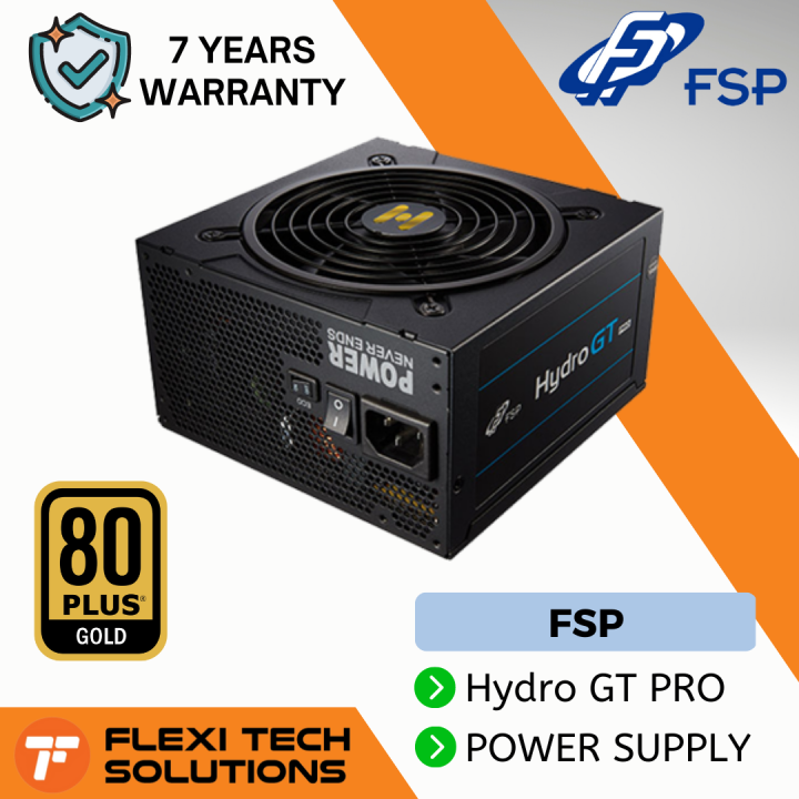 Flexi Tech FSP Hydro GT PRO ATX3.0 (PCIe5.0) 1000W / 850W Gold Semi ...